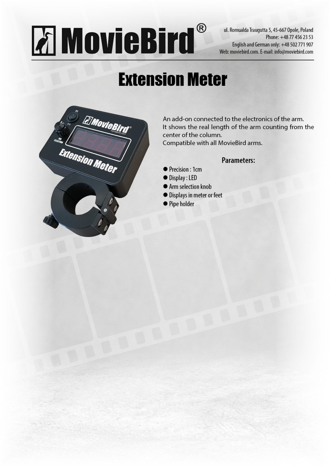 MB Extension Meter | MovieBird International