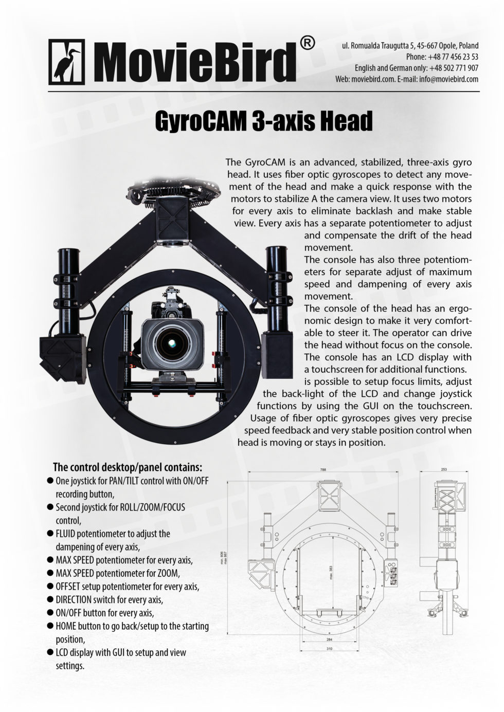 GyroCAM 3-axis Head | MovieBird International